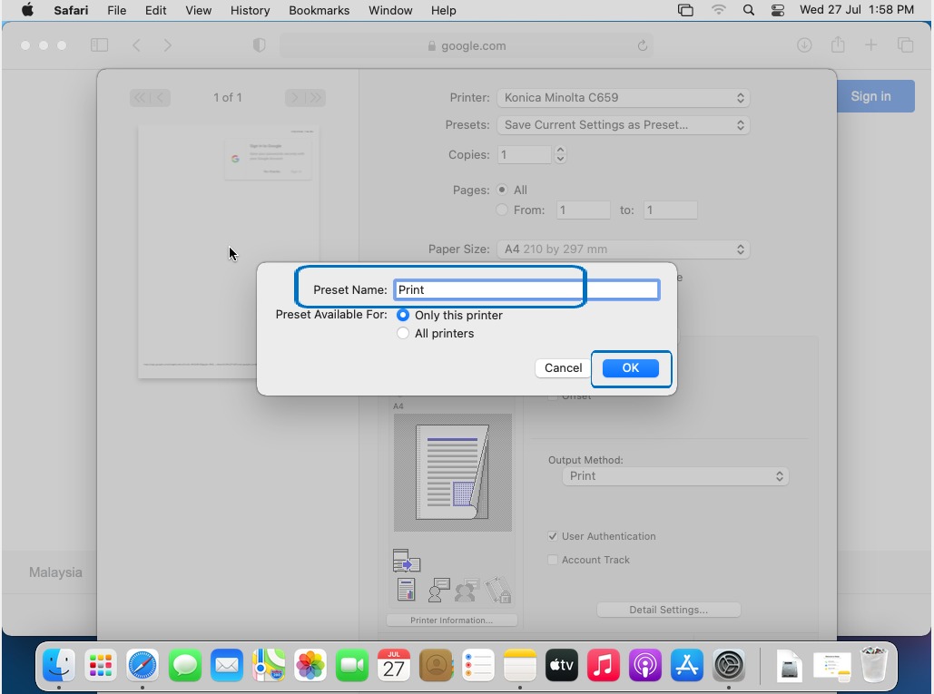 How To Key-in User Authentication/Account Track on Printer Driver for ...