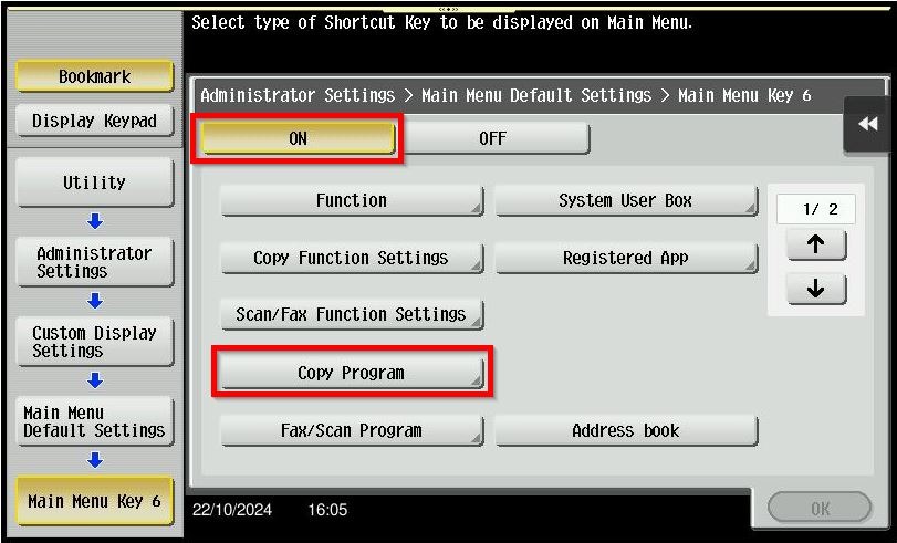 How To Add Shortcut For Copy IC On Photostat Machine Main Panel ...