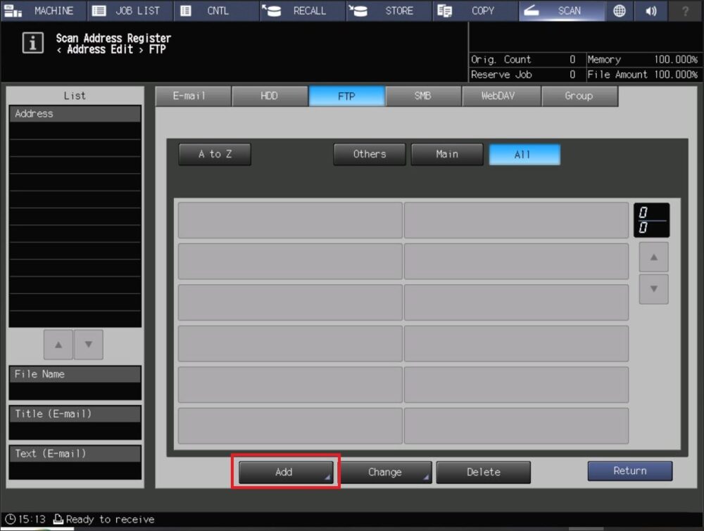How To Setup Scan To FTP For Printing Production Machine - Konica ...