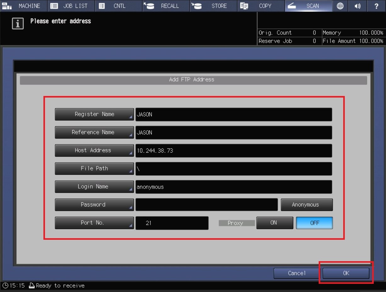 How To Setup Scan To FTP For Printing Production Machine - Konica ...