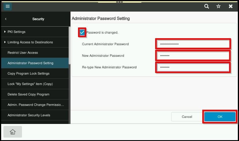 How To Change Administrator Password On Photostat Machine Or Web ...