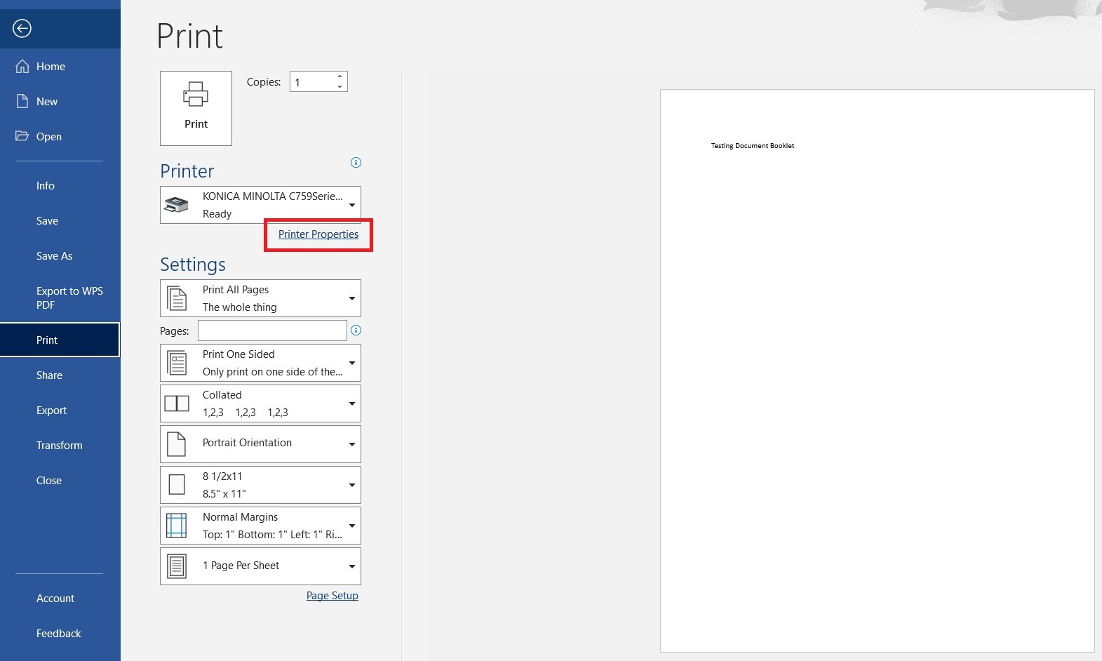 How To Print Booklet From PC. - Konica Minolta+ Assist