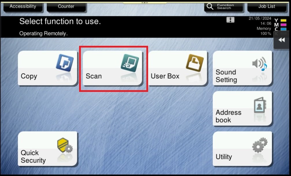 How to Adjust Density setting for Scan on Machine - Konica Minolta+ Assist
