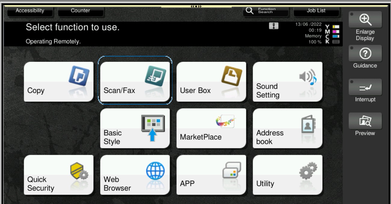 How to use Fax from Machine - Konica Minolta+ Assist