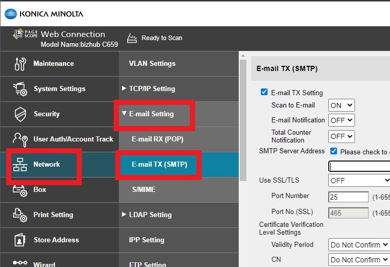 How to Setup Scan to Email - Konica Minolta+ Assist