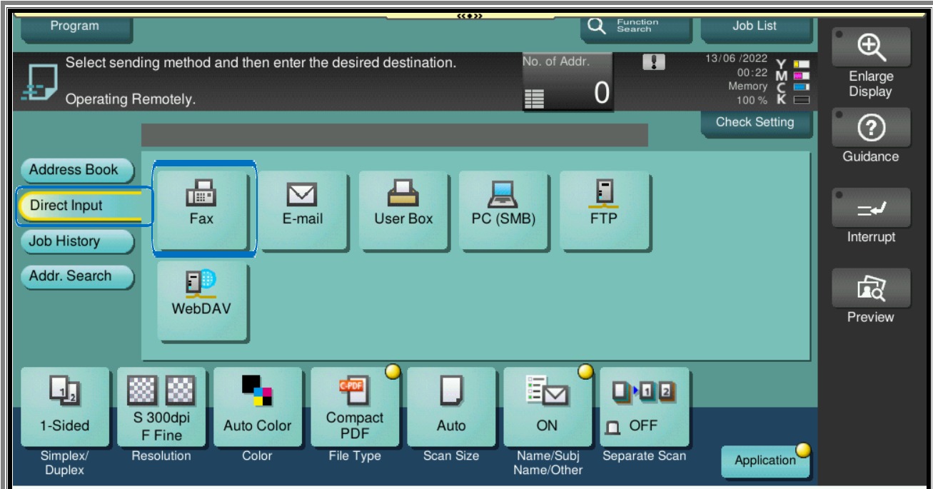 How to use Fax from Machine - Konica Minolta+ Assist