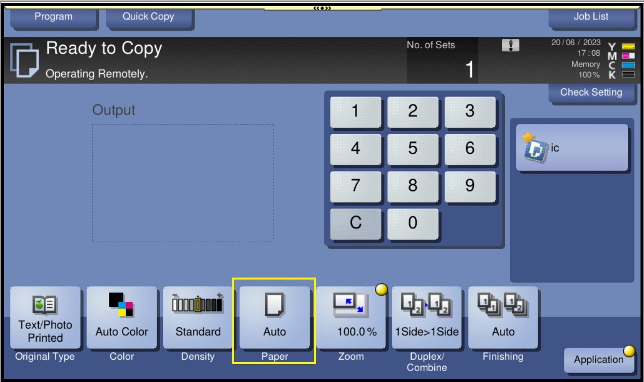 How to print custom paper size on machine - Konica Minolta+ Assist