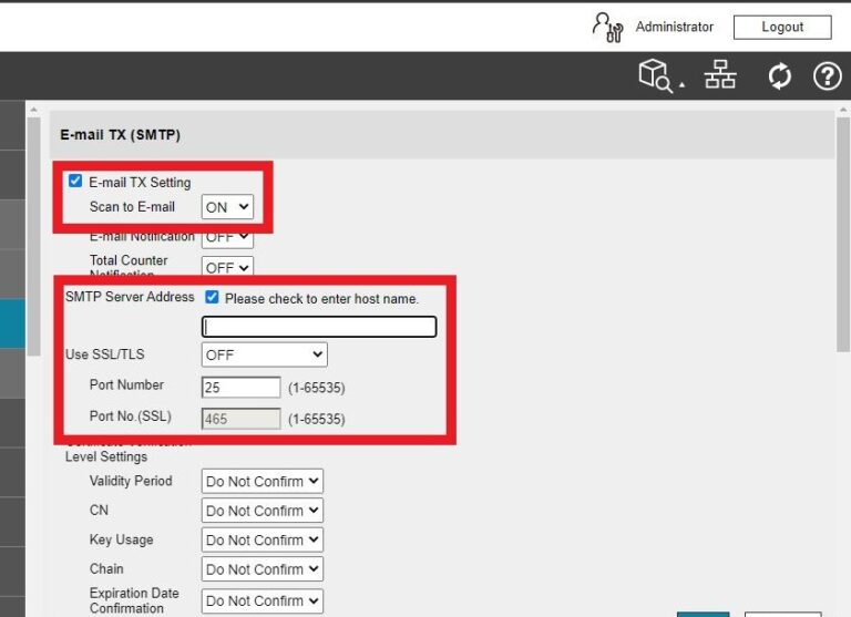 How to Setup Scan to Email using direct scan method for Office365 - Konica Minolta+ Assist