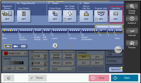 How To Use CardShot Option For Photocopy IC - Konica Minolta+ Assist