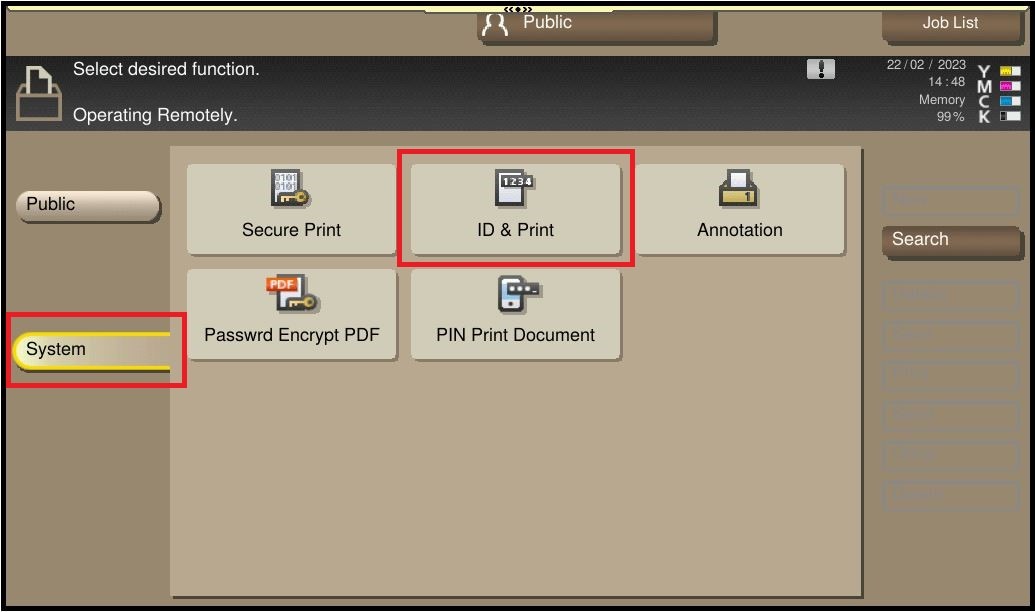 How to use the ID & Print Option - Konica Minolta+ Assist