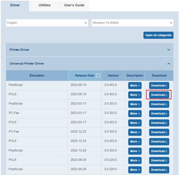How to Download the Universal Printer Driver from the Download Centre ...
