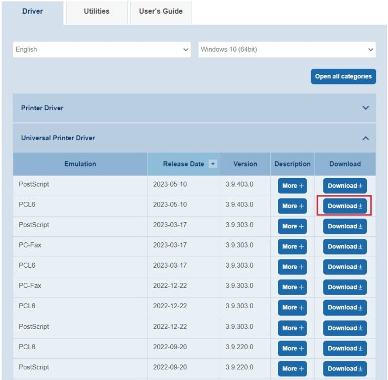 How to Download the Universal Printer Driver from the Download Centre ...