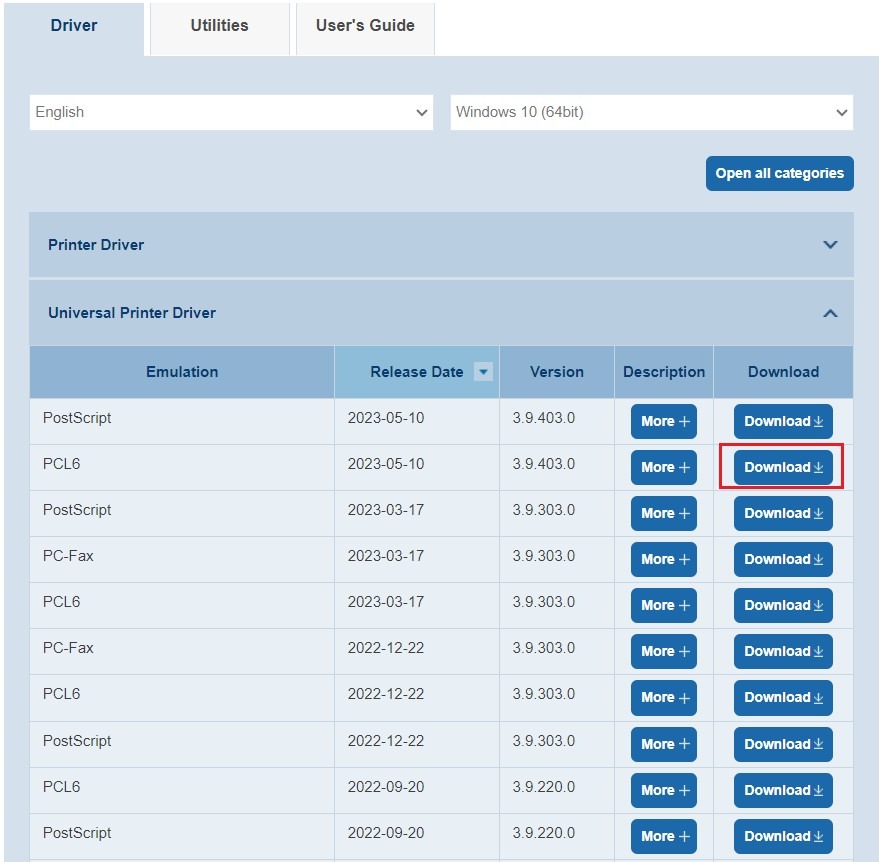How to Download the Universal Printer Driver from the Download Centre ...