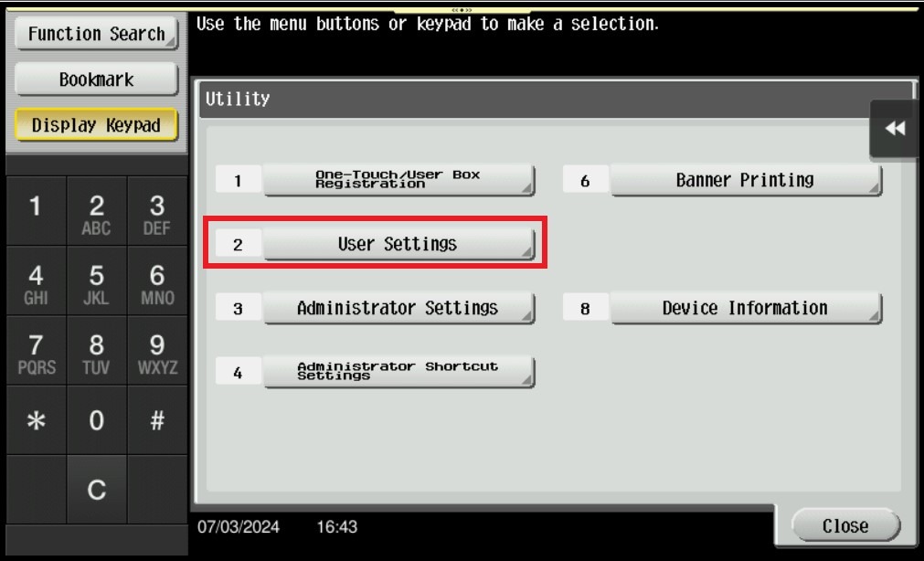 How to set the Default Settings for Scan Option - Konica Minolta+ Assist