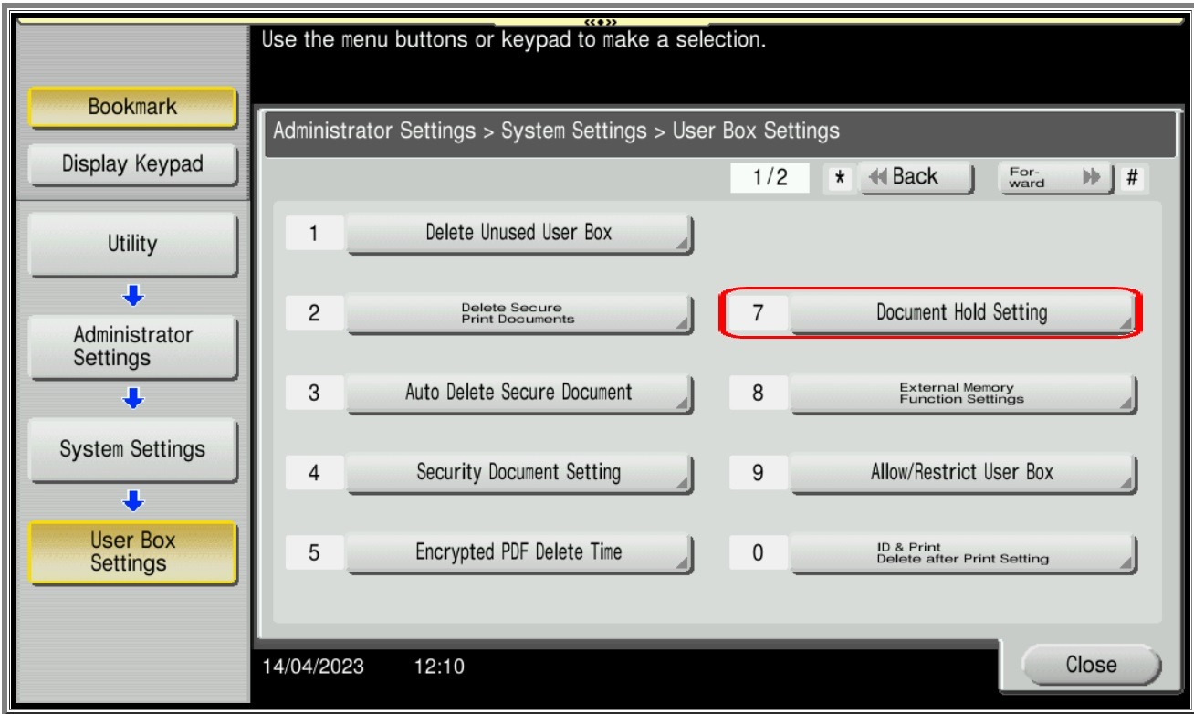 How to hold document from automatically delete after printing from User ...