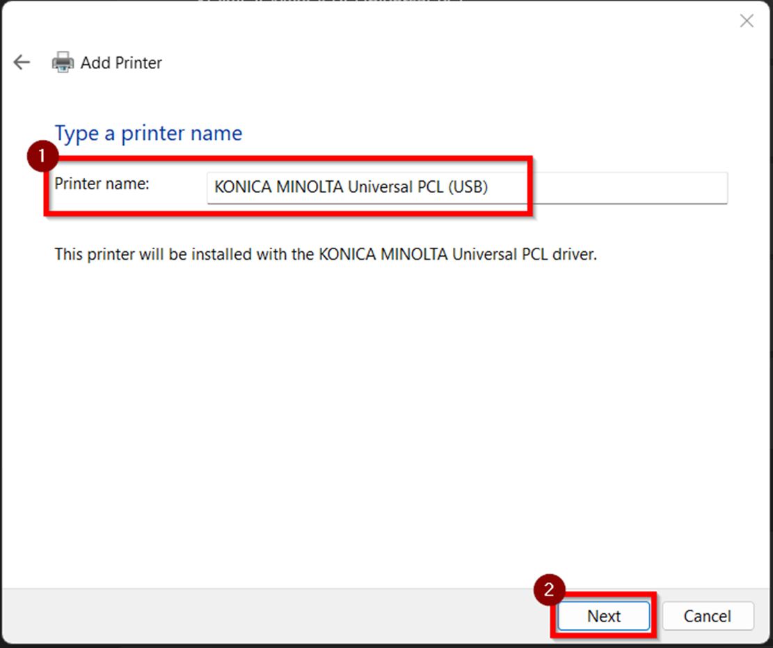 How To Install Printer Driver Via USB Cable On Windows PC - Konica Minolta+ Assist