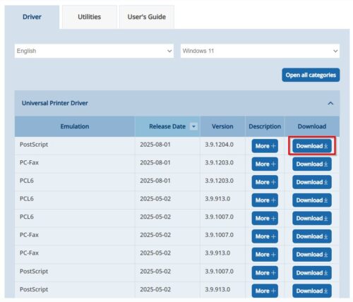How to Download the Universal Printer Driver from the Download Centre ...
