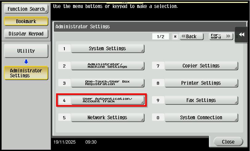 Issue: User Authentication Option Greyed Out in the Printer Driver Due ...